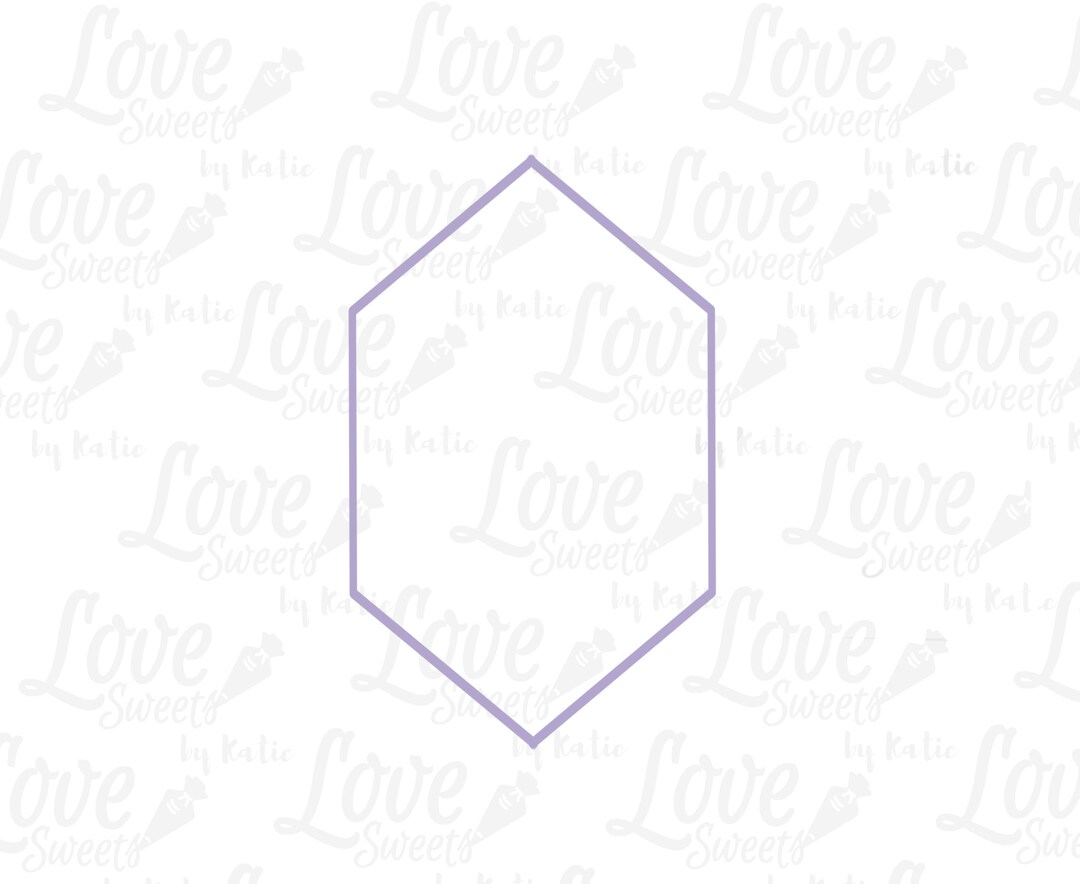 Hexagon Long Cookie Cutter - Etsy