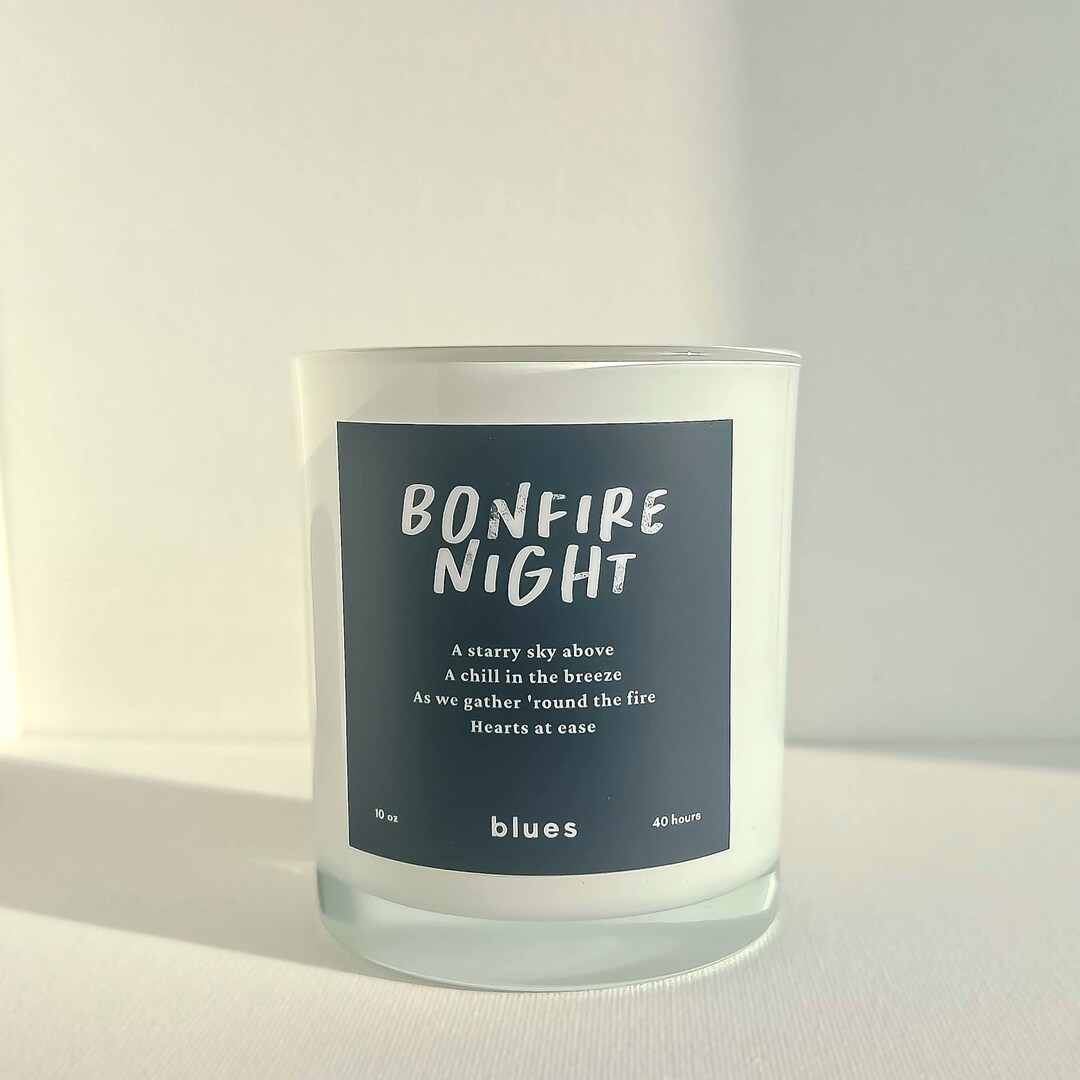 Bonfire Night Scented Soy Memory Candle, Memory Candle, 100% Soy Candle ...