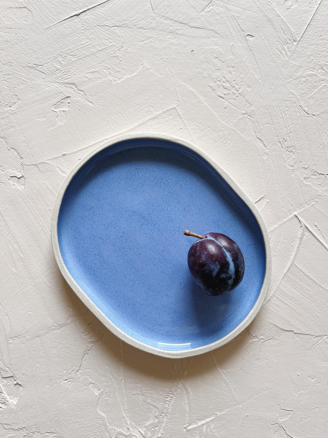 Handmade Oval Tray Ceramic Tray Decorative Tray Stoneware Vanity Tray ...