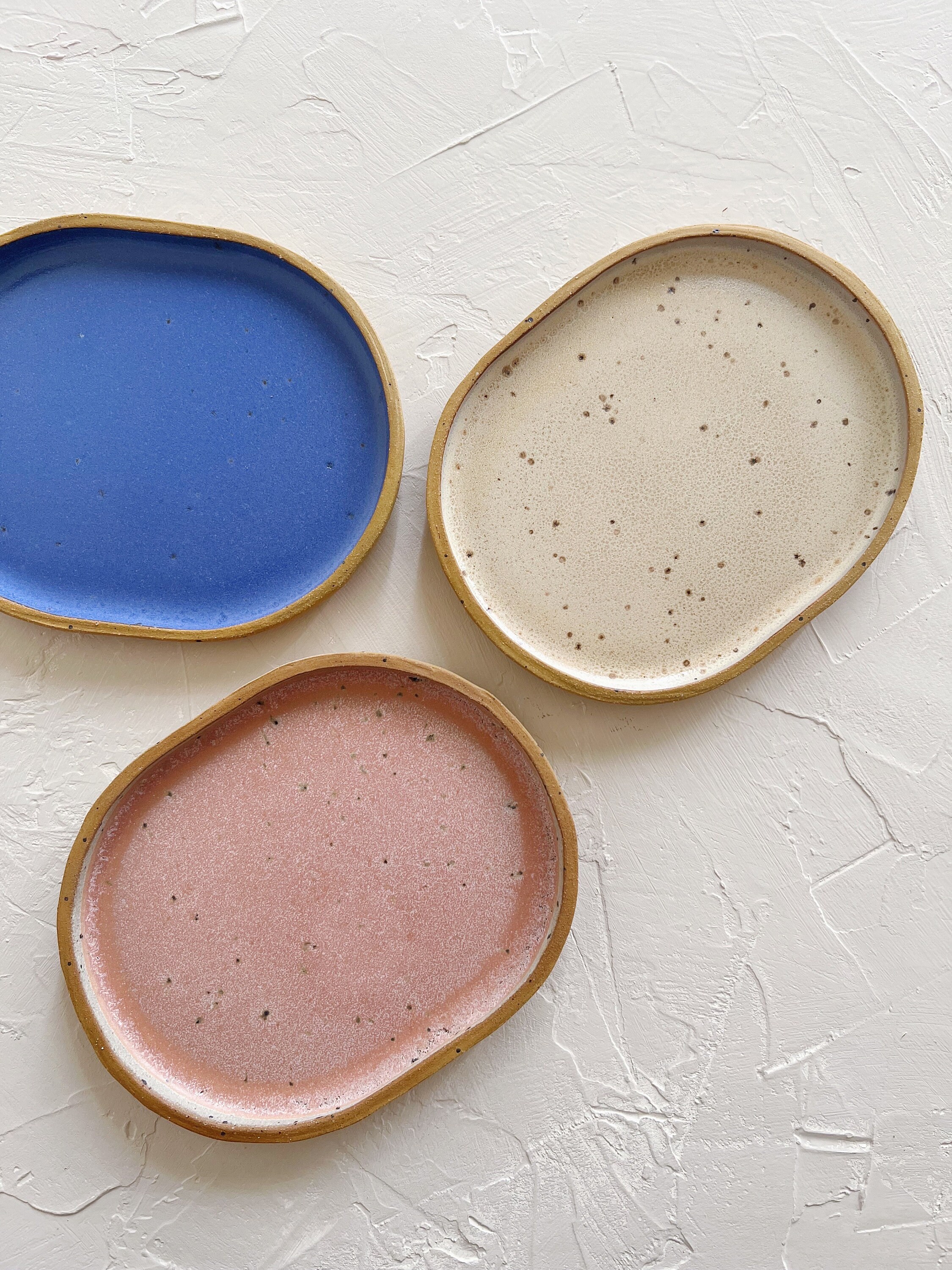 Handmade Oval Tray Ceramic Tray Decorative Tray Stoneware Vanity Tray ...