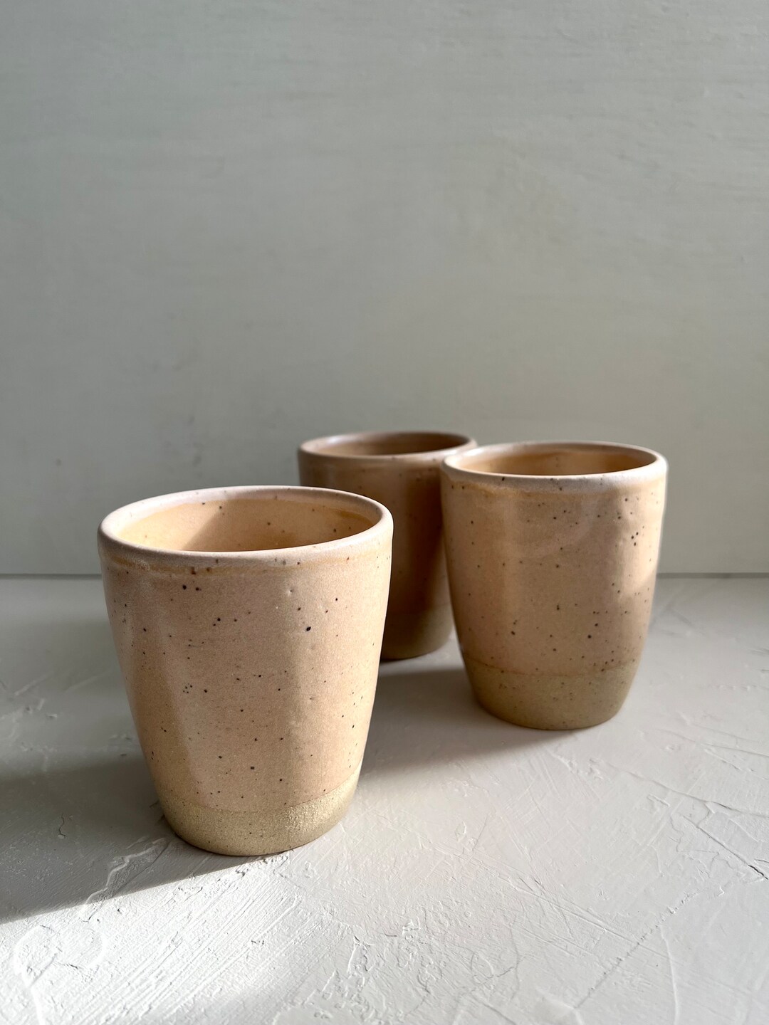 Stoneware Coffee Cup Set of 1 or 2 Cups Handmade 10 Oz - Etsy