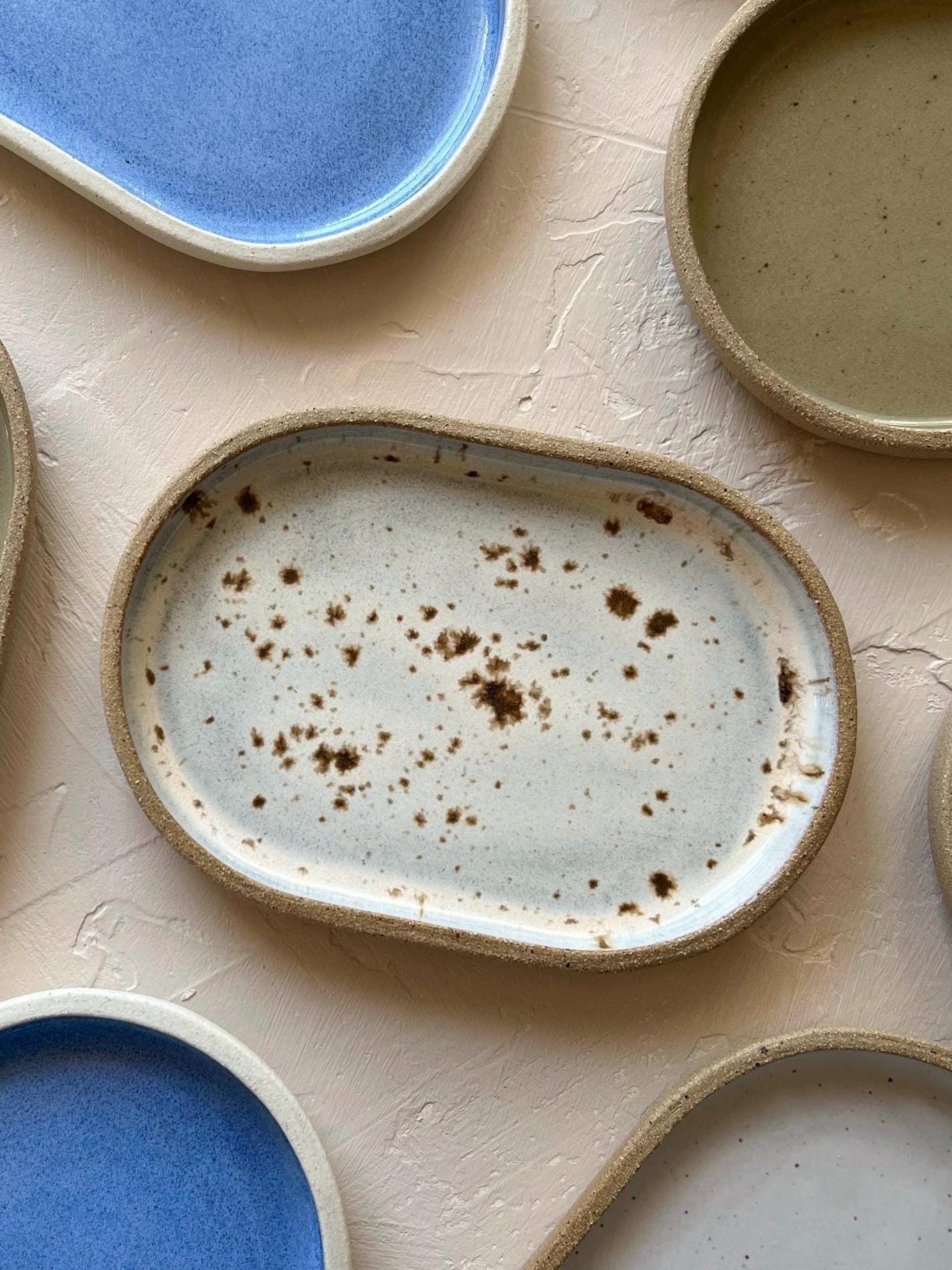 Handmade Ceramic Small Catchall Tray | Minimalist Jewelry Dish ...