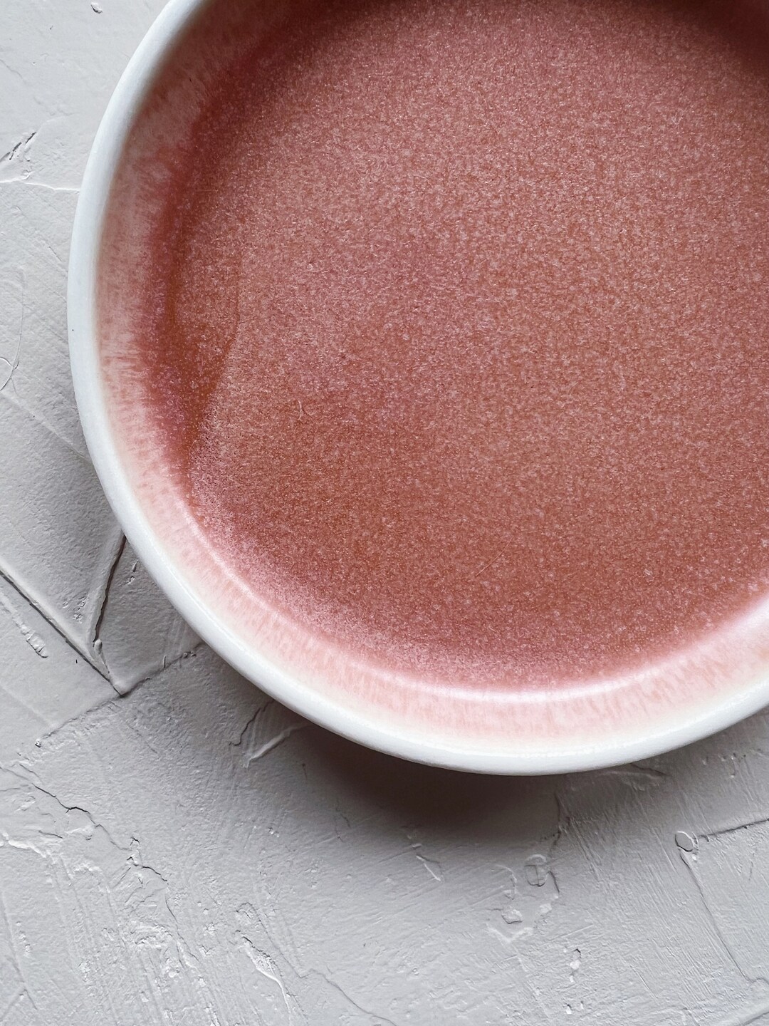 Pink Porcelain Plate Set of 1 or 2 Rose Ceramic 6 Bread Plate Handmade ...