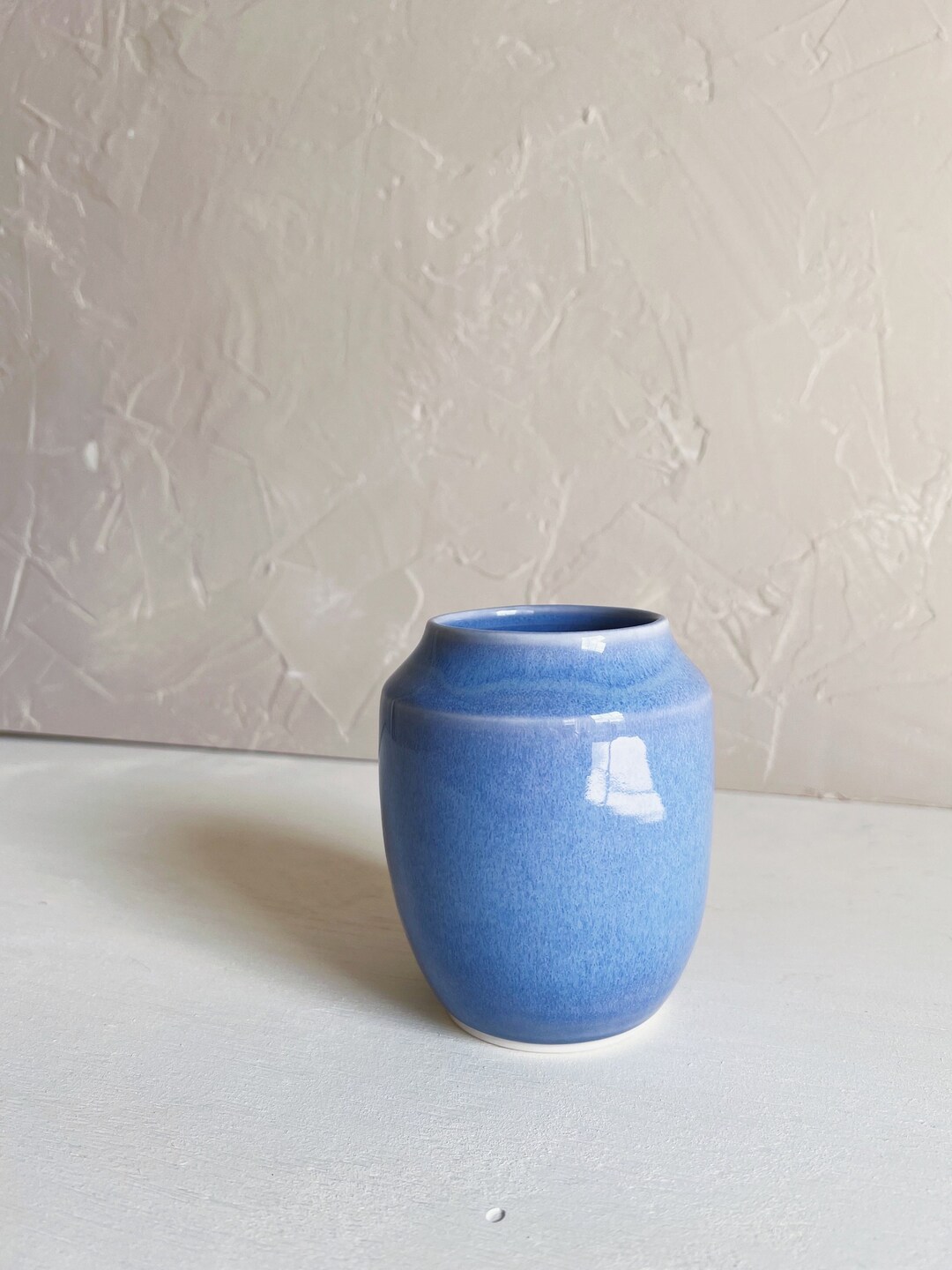 Blue Ceramic Vase Light Blue Vase Handmade Porcelain Vase Handmade ...
