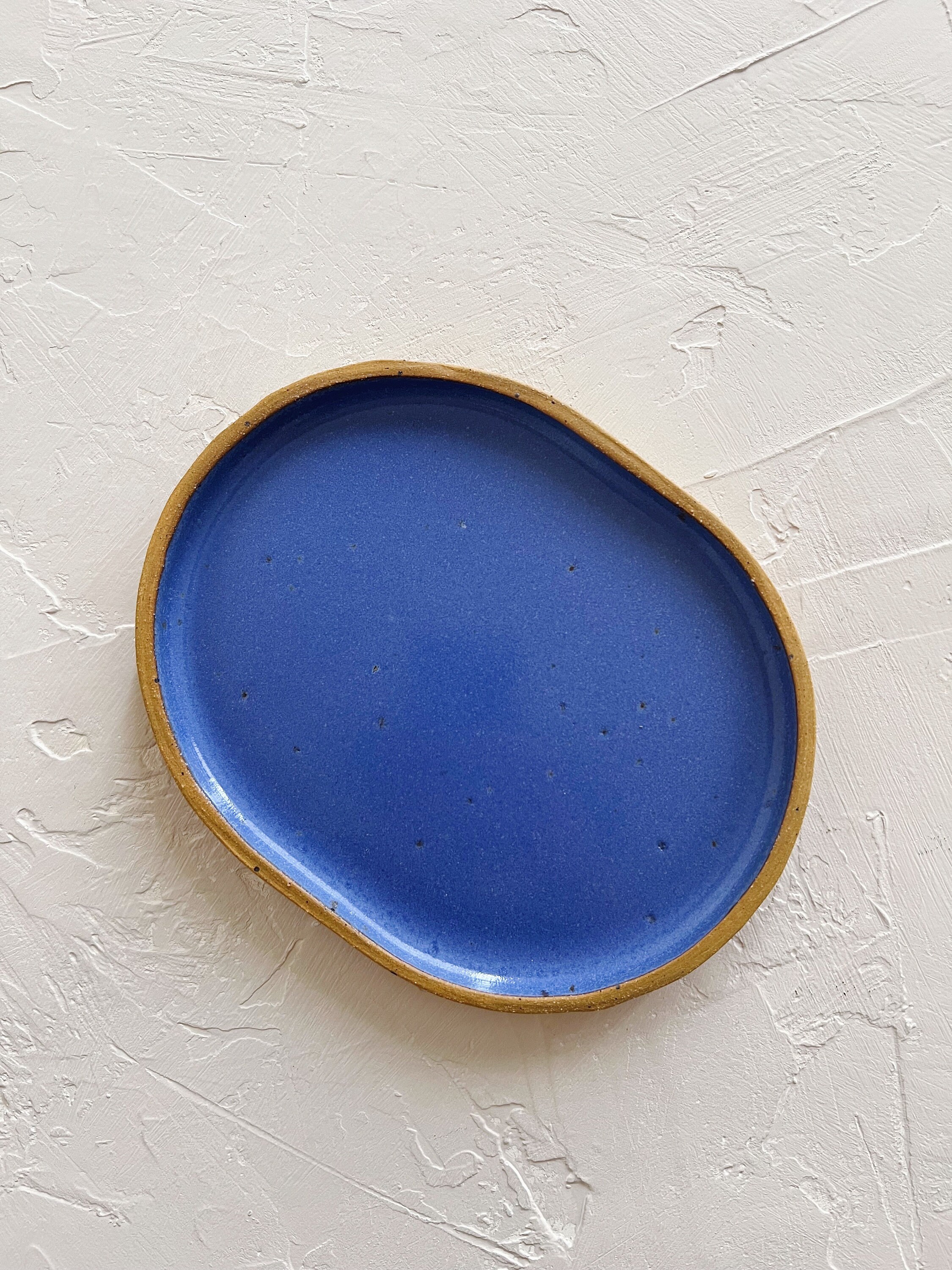 Handmade Oval Tray Ceramic Tray Decorative Tray Stoneware Vanity Tray ...