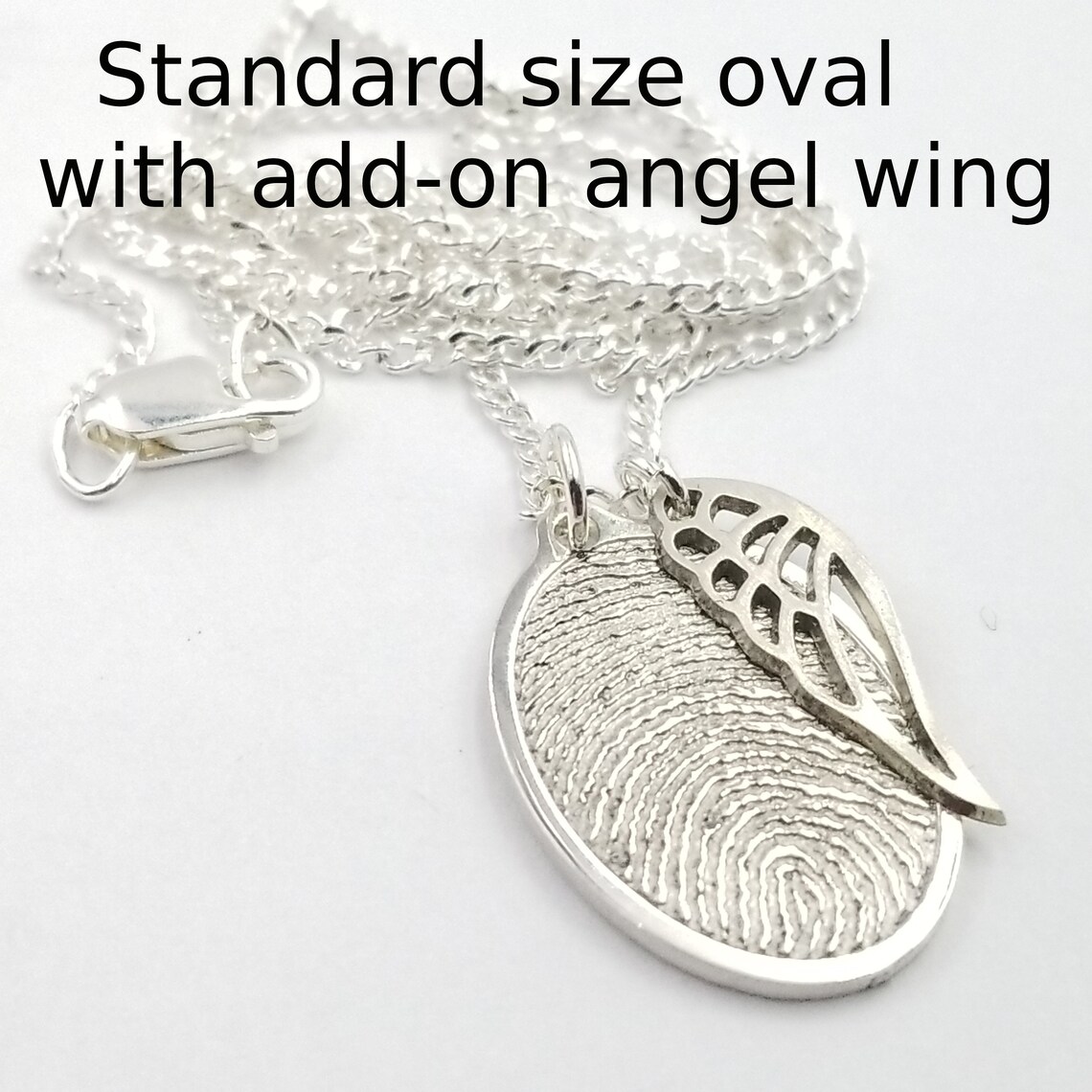 10k Solid Yellow Gold Teardrop Fingerprint Necklace - Etsy