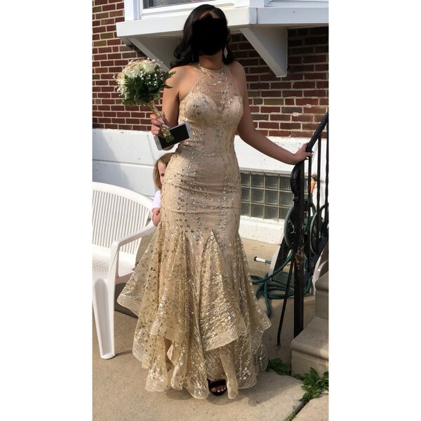 Gold Prom Dress - Etsy