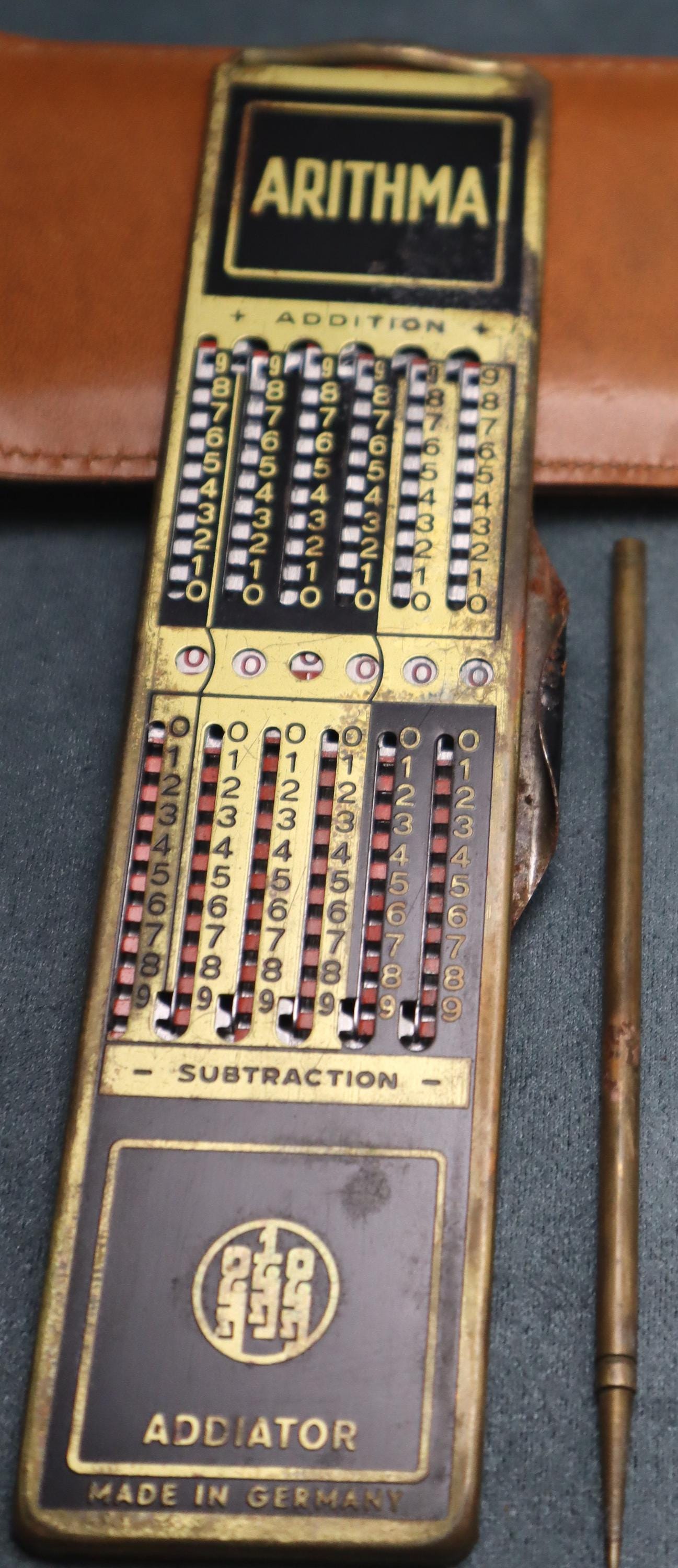 Vintage Arithma Addiator Calculator in Case Germany - Etsy