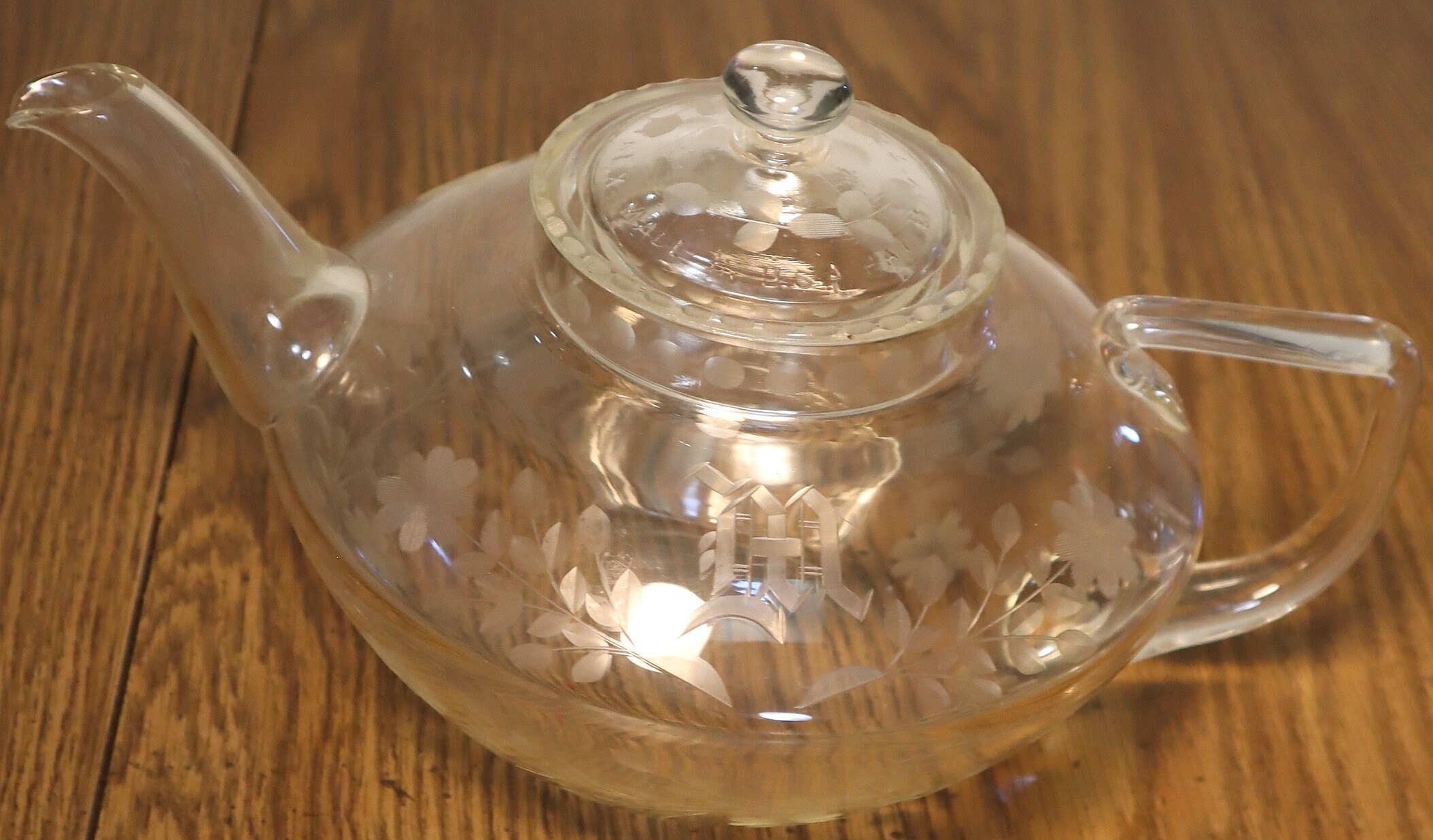 Vintage Pyrex Etched Teapot Frederick Carder Glass Rare - Etsy