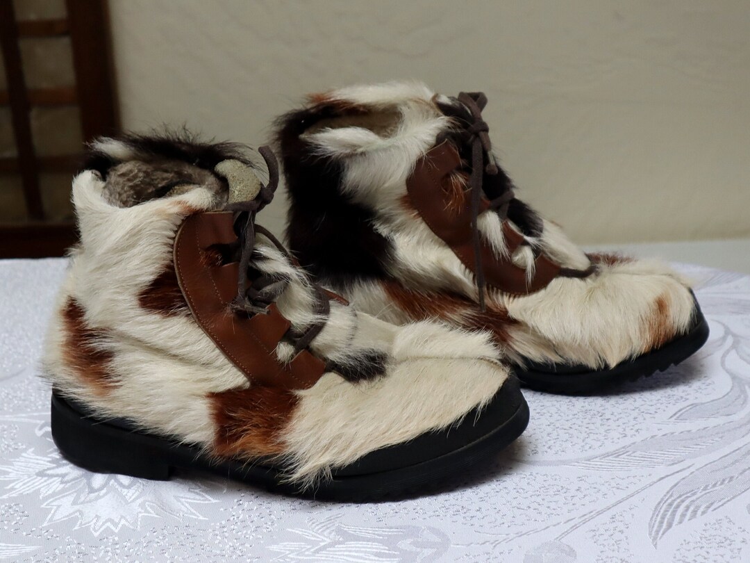 Vintage Pichette Fur Boots Size 6 Souki Apres Ski France - Etsy