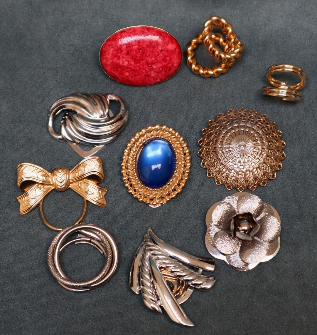 Vintage Scarf Clip Lot Lieba W Germany Bow More - 11 Pc - Etsy