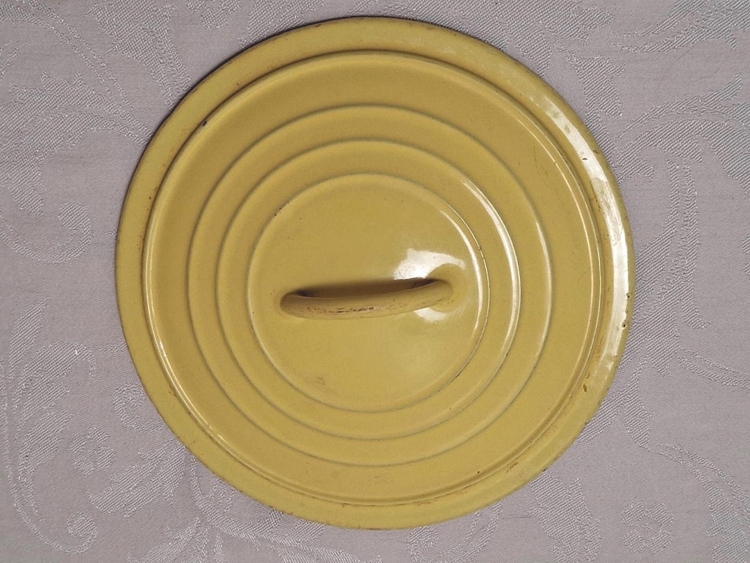 Cast Iron Pot Lid Belgium 6 Yellow - Etsy