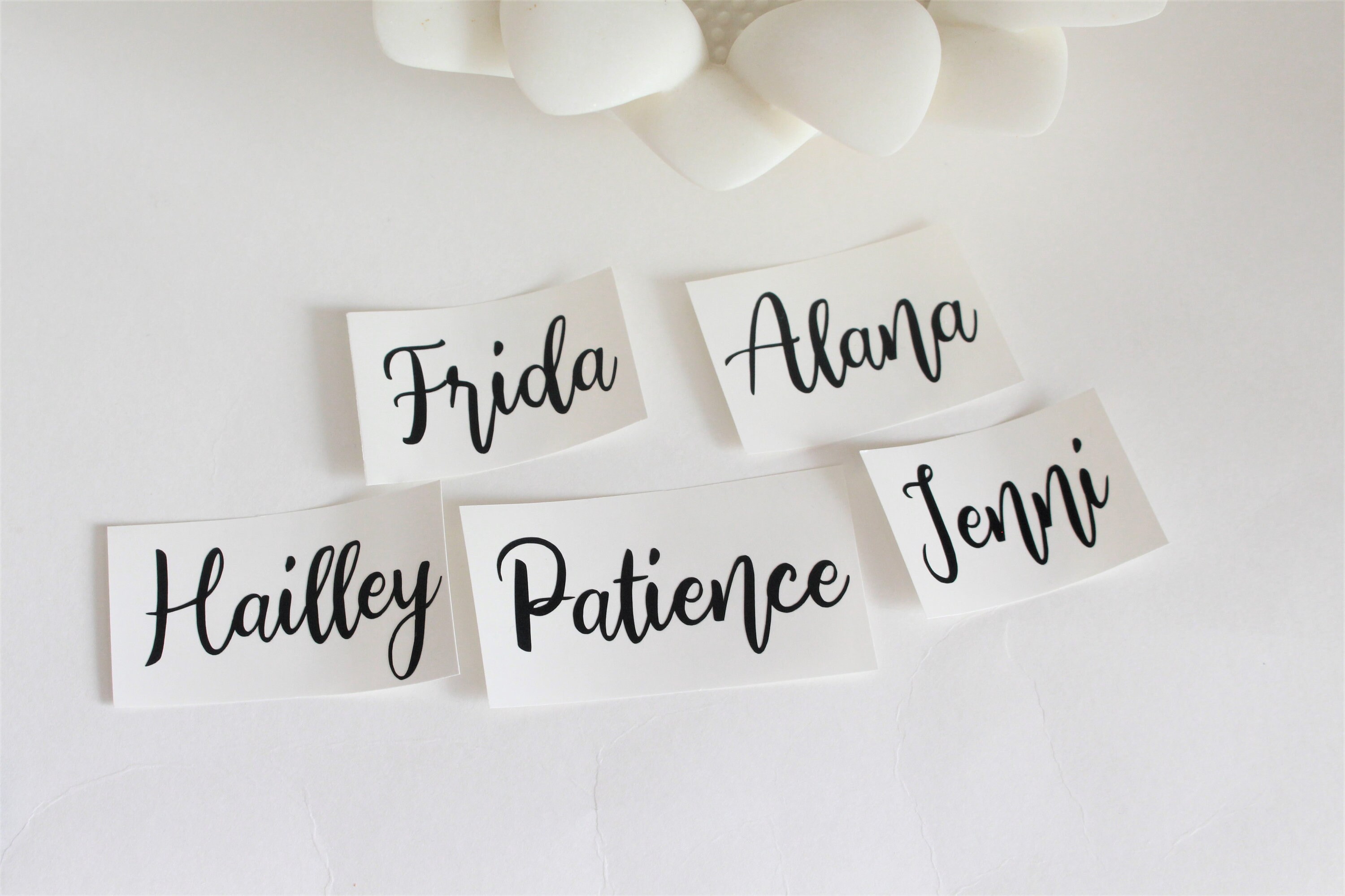 Cursive Name Decals Custom Stickers to Personalize any Hard | Etsy