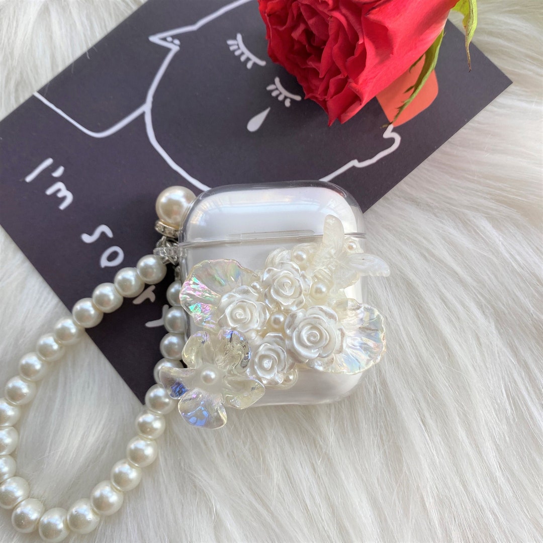 Decoden Airpods Case With Wristlet, Vintage Roses Silicone Airpods Case ...