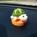 Crochet Turtle Car Dashboard Decor, Turtle Plush Car Accessories for ...