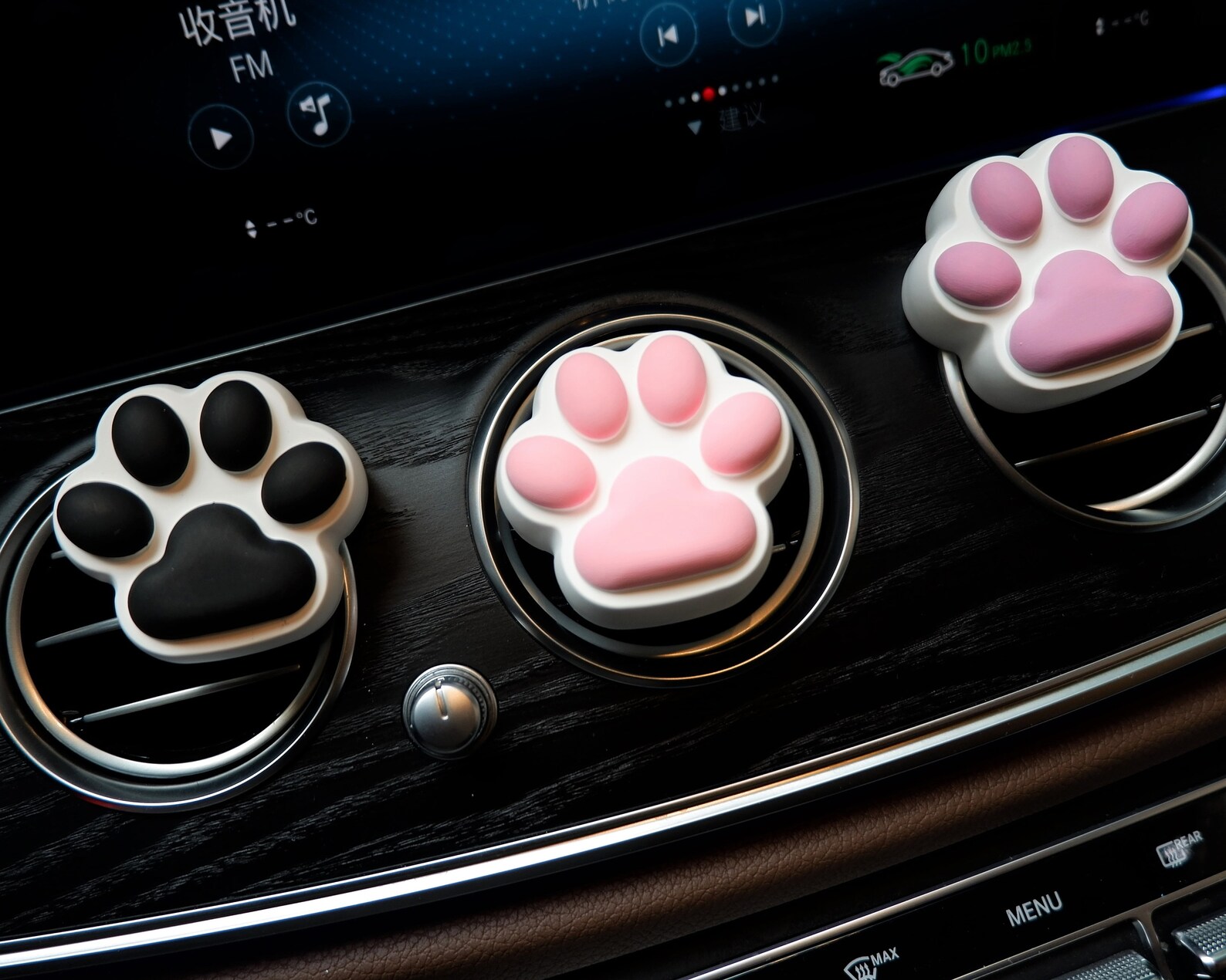 3pcs Car Vent Clips Air Freshener Cute Cat Paw Car Accessory | Etsy