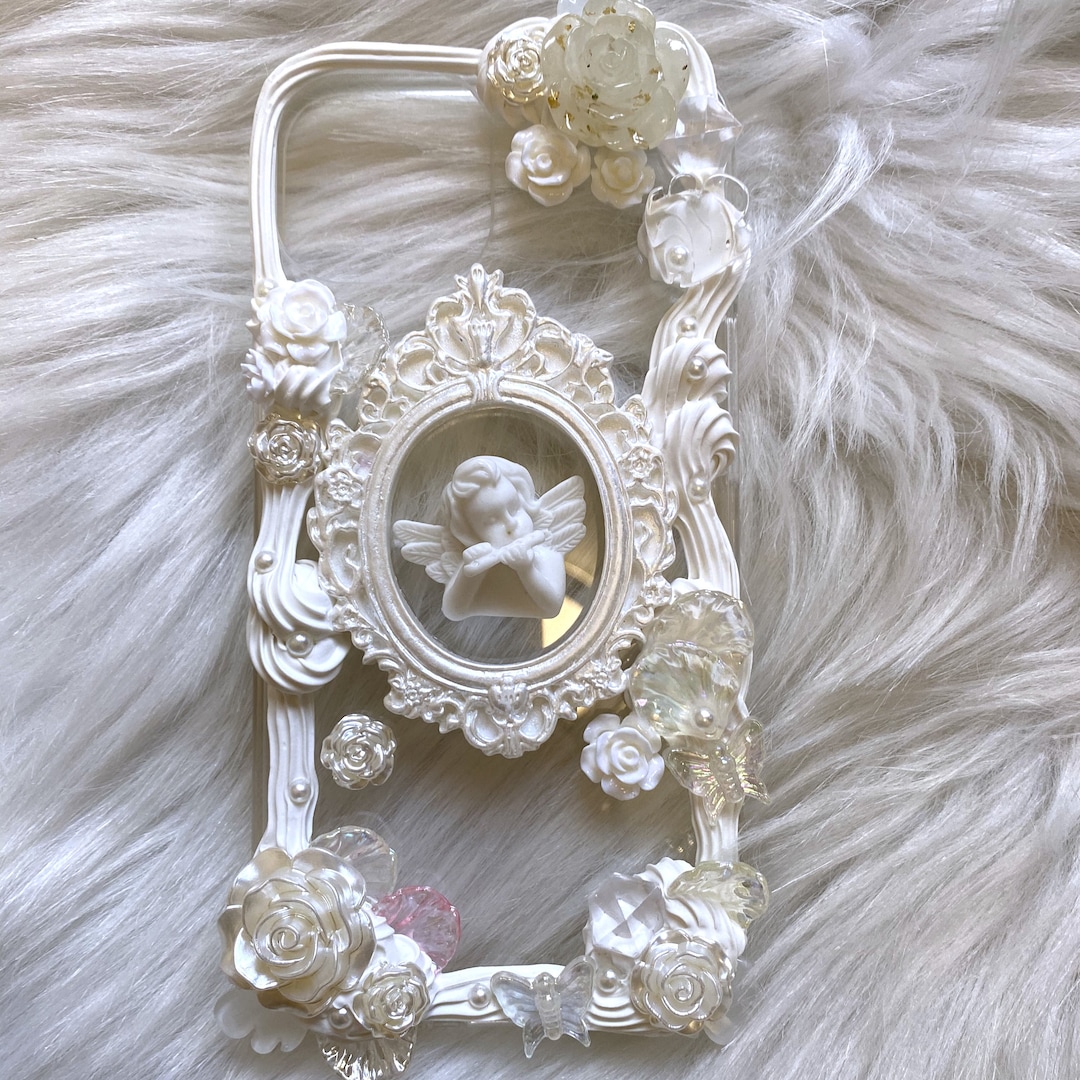 Custom Decoden Phone Case, Retro Angel Phone Case, Baroque Aesthetic 3D ...