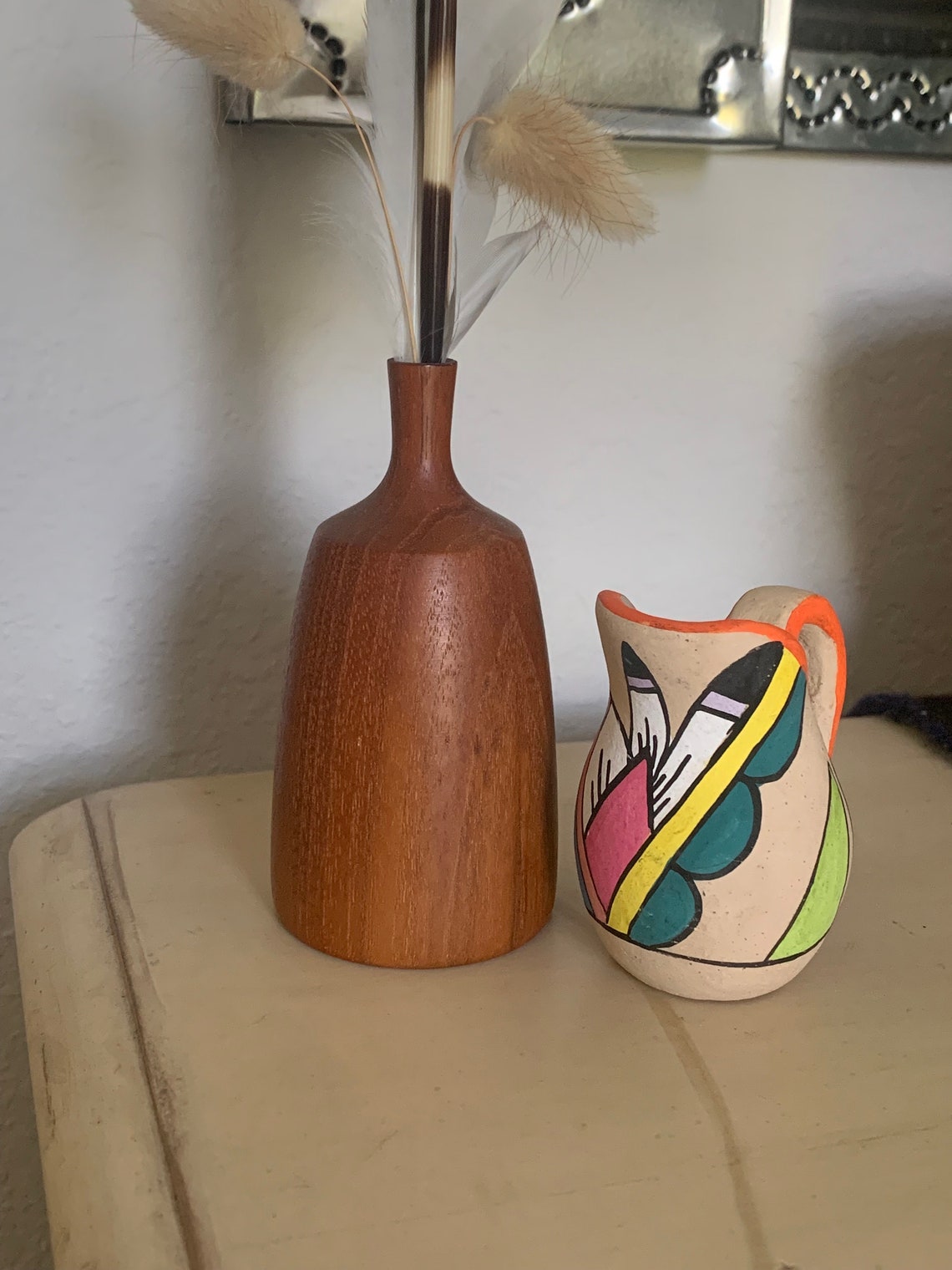 Vintage Chalk Paint,native American Pottery,native Vase,chalk Pottery ...
