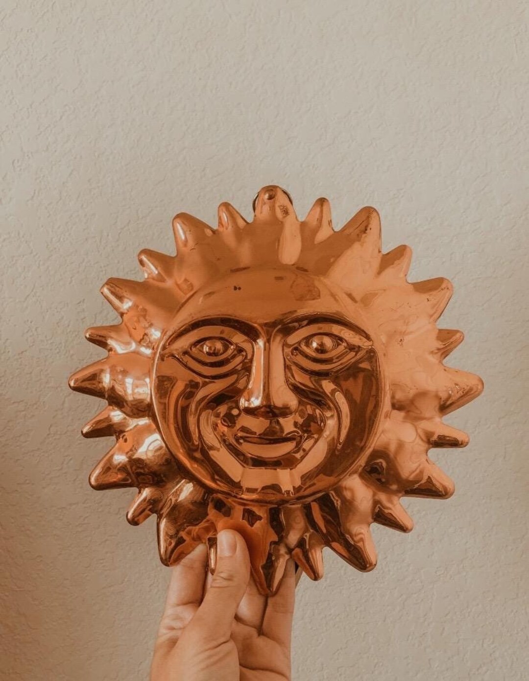 Vintage Copper Mold,sun,copper Sun,wall Hanging,southwestern Style,sun ...