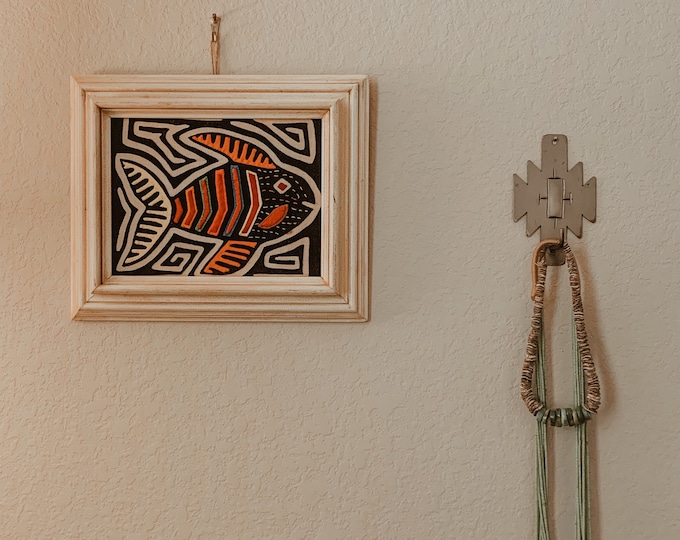 Panama Mola Fabric,mola Wall Hanging,framed Mola,vintage Mola,wall ...