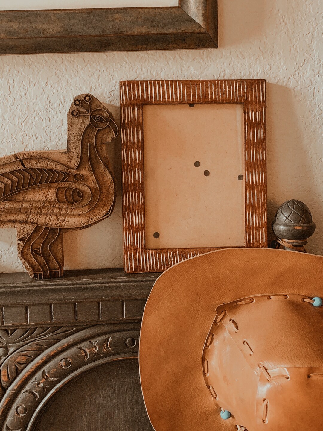 Vintage Etched Wood Picture Frame,frames,picture Frame,wooden Frame ...