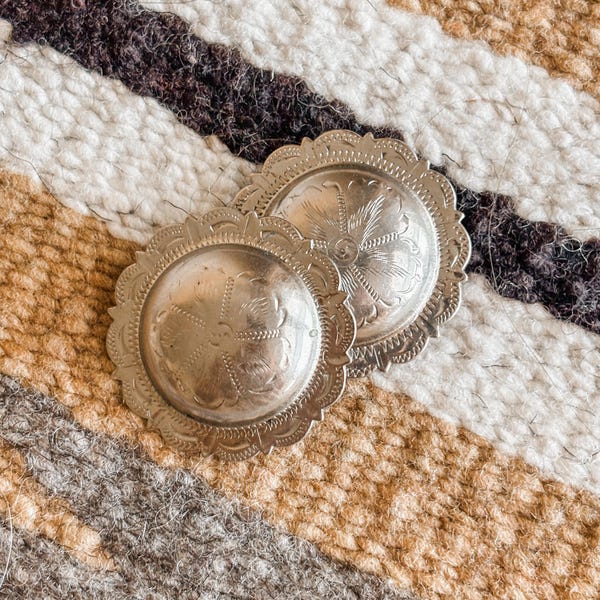 Nickel Conchos - Etsy