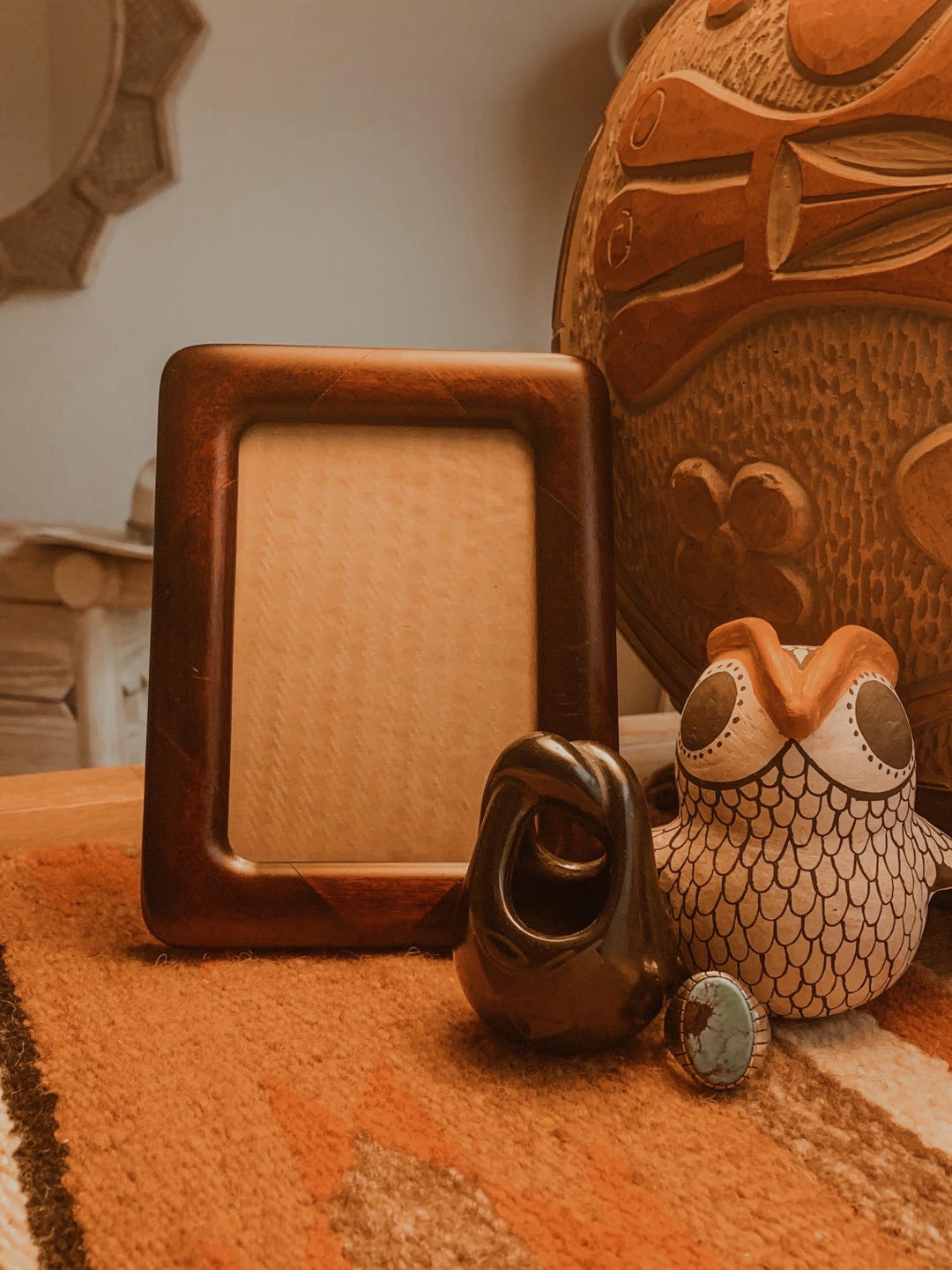 Vintage MCM Frame,wooden Frame,stunning Wood Picture Frame,eclectic ...