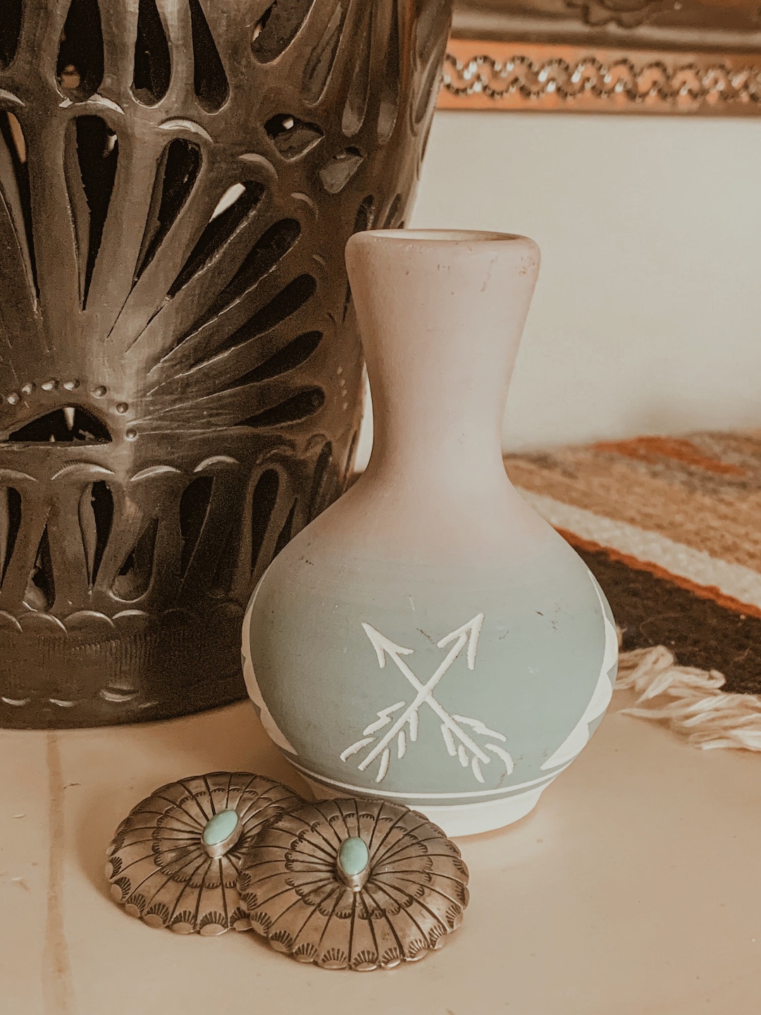 Native American Potterypotterynavajo Potdine Potblue - Etsy