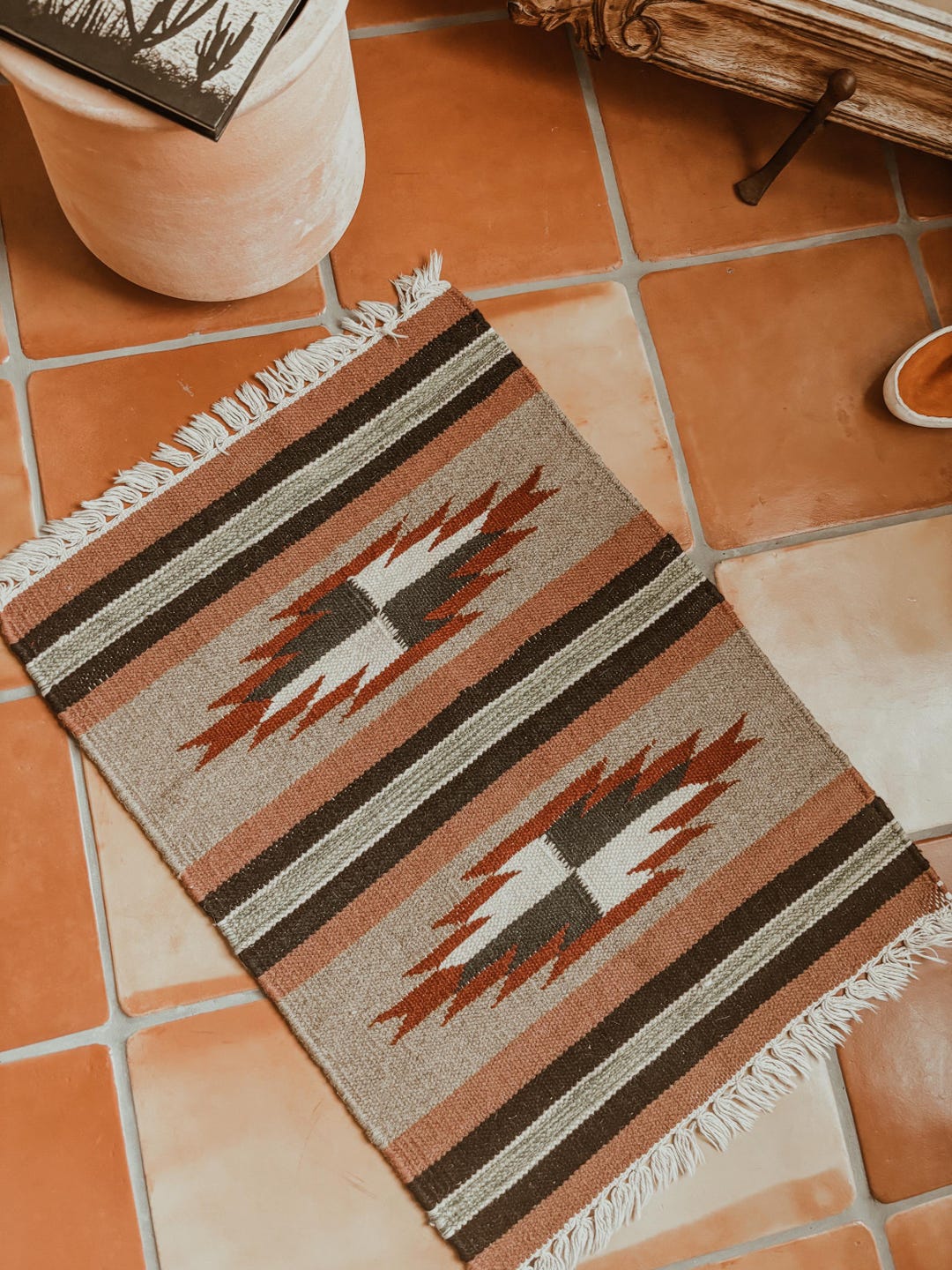 Vintage Southwest Rug,mexican Rug,woven Rug,wool Textile,woven Rug ...