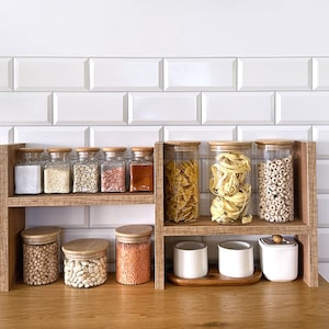 Kitchen Counter Shelf, Countertop Spice Rack, Kitchen Countertop Shelf ...