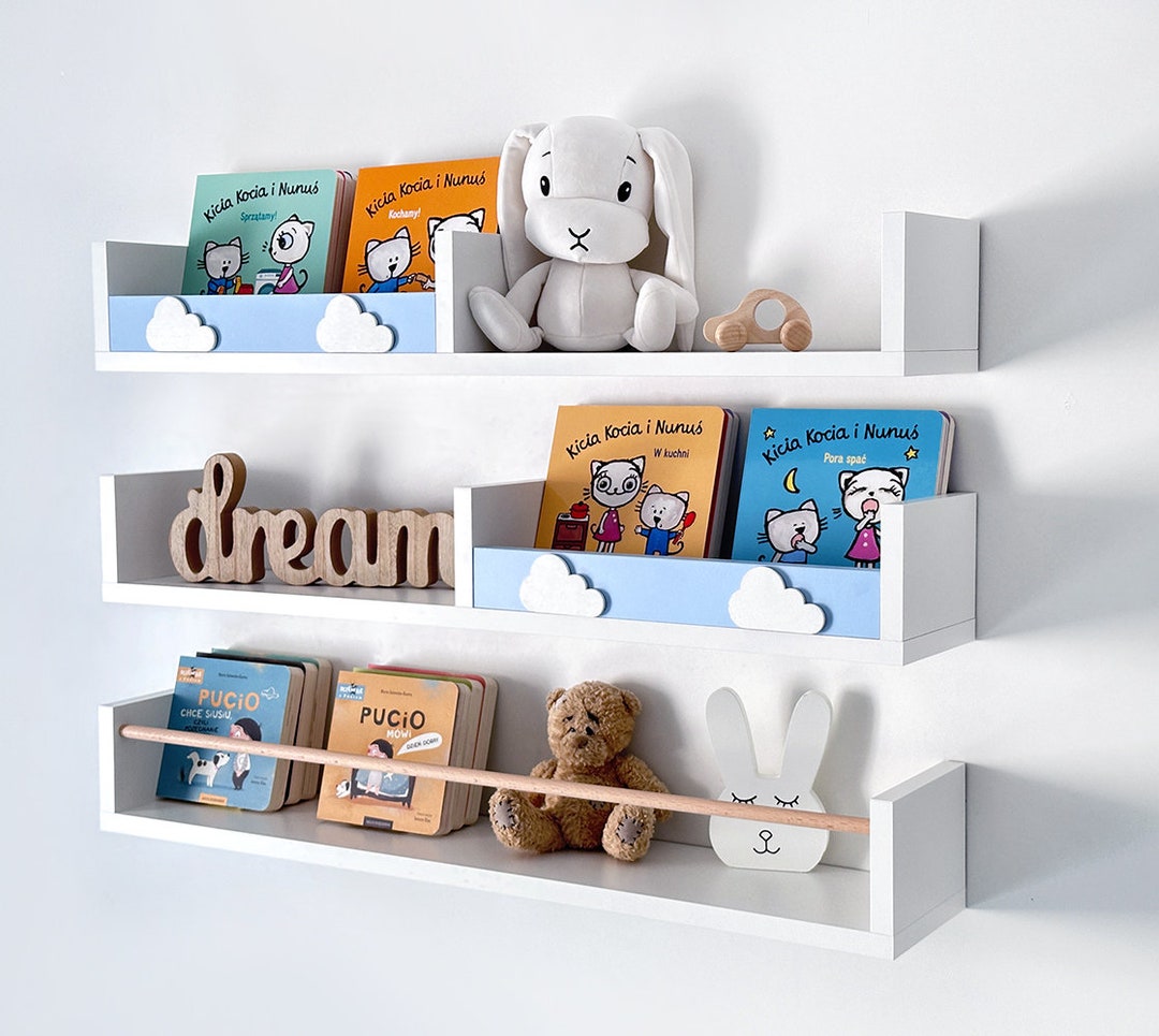 Floating Shelves Nursery Scandinavian Shelves for Girls Room - Etsy