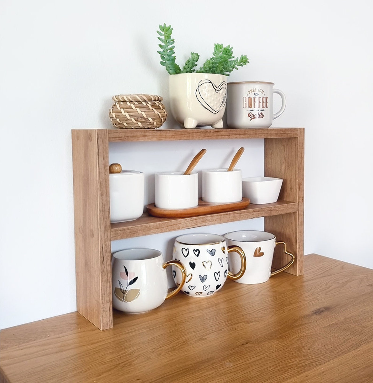 Kitchen Counter Shelf, Countertop Spice Rack, Kitchen Countertop Shelf ...