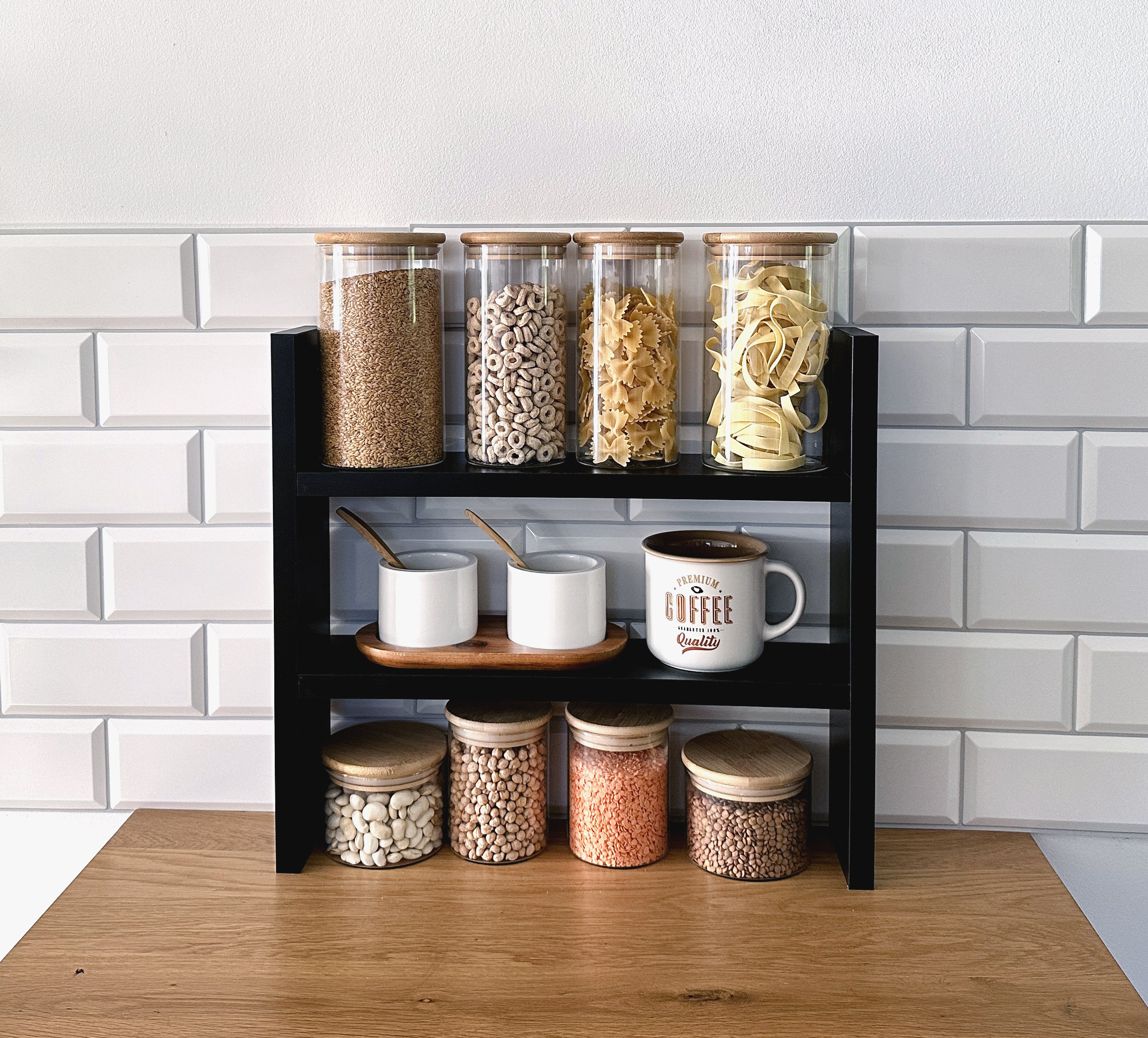 Kitchen Counter Shelf, Countertop Spice Rack, Kitchen Countertop Shelf ...