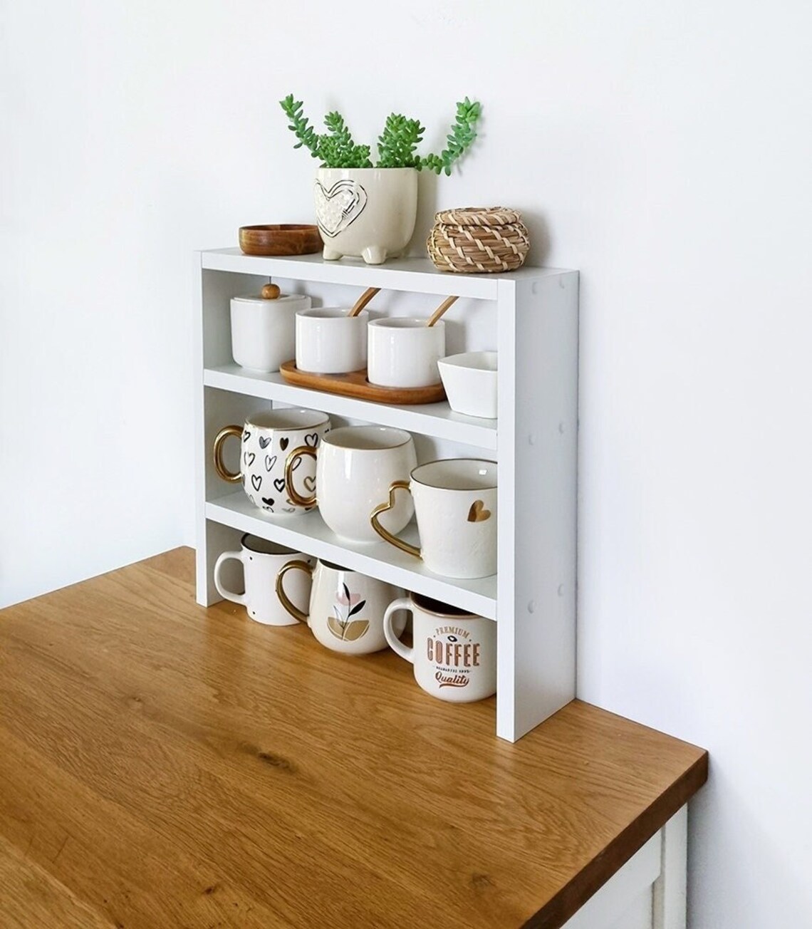 Kitchen Counter Shelf, Countertop Spice Rack, Kitchen Countertop Shelf ...
