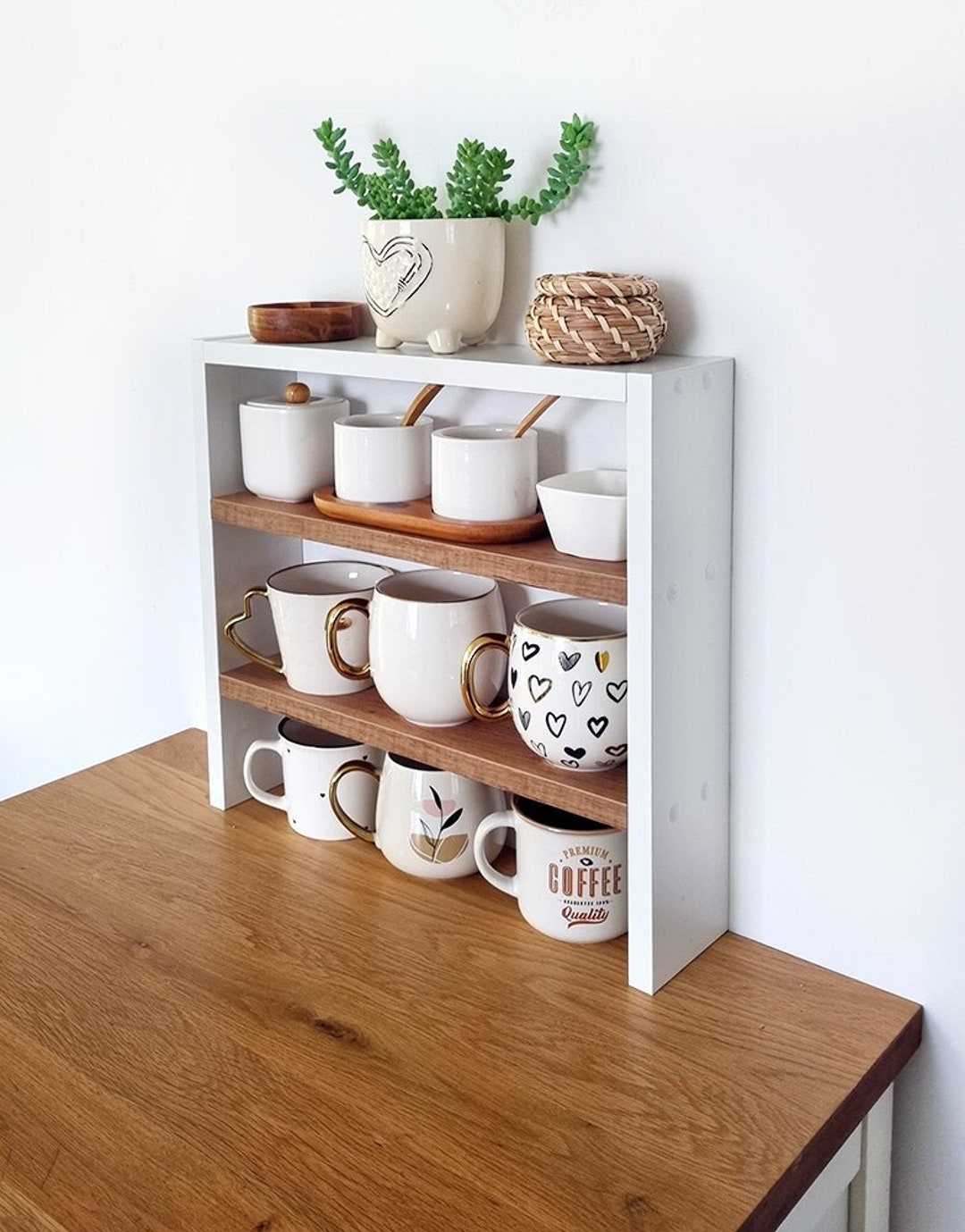 Kitchen Counter Shelf, Countertop Spice Rack, Kitchen Countertop Shelf ...