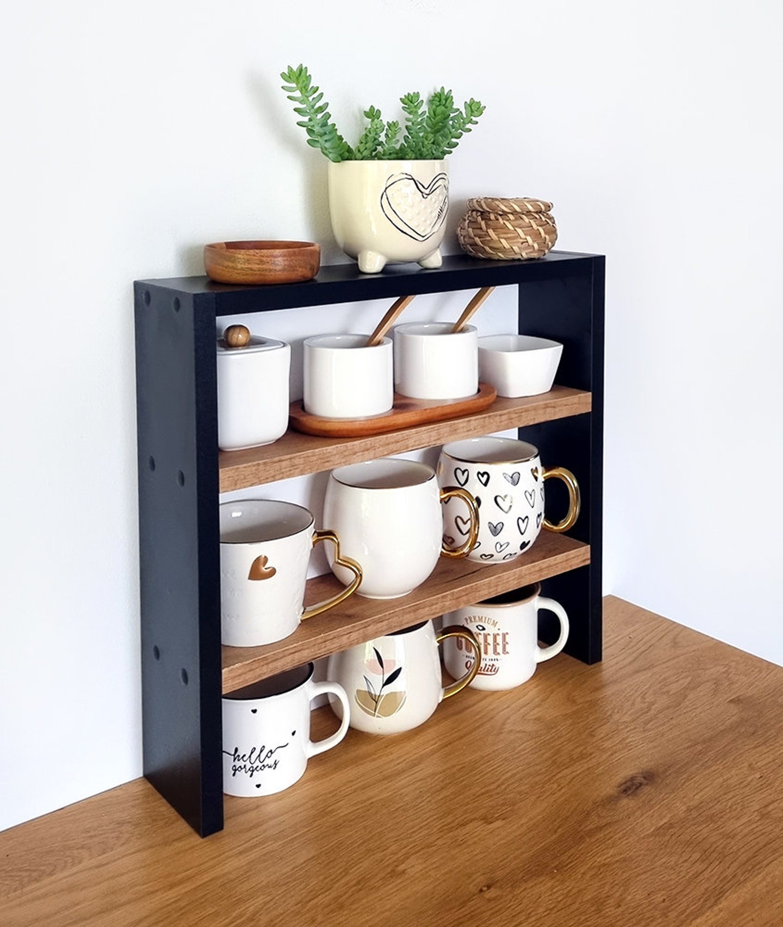 Kitchen Counter Shelf, Countertop Spice Rack, Kitchen Countertop Shelf ...