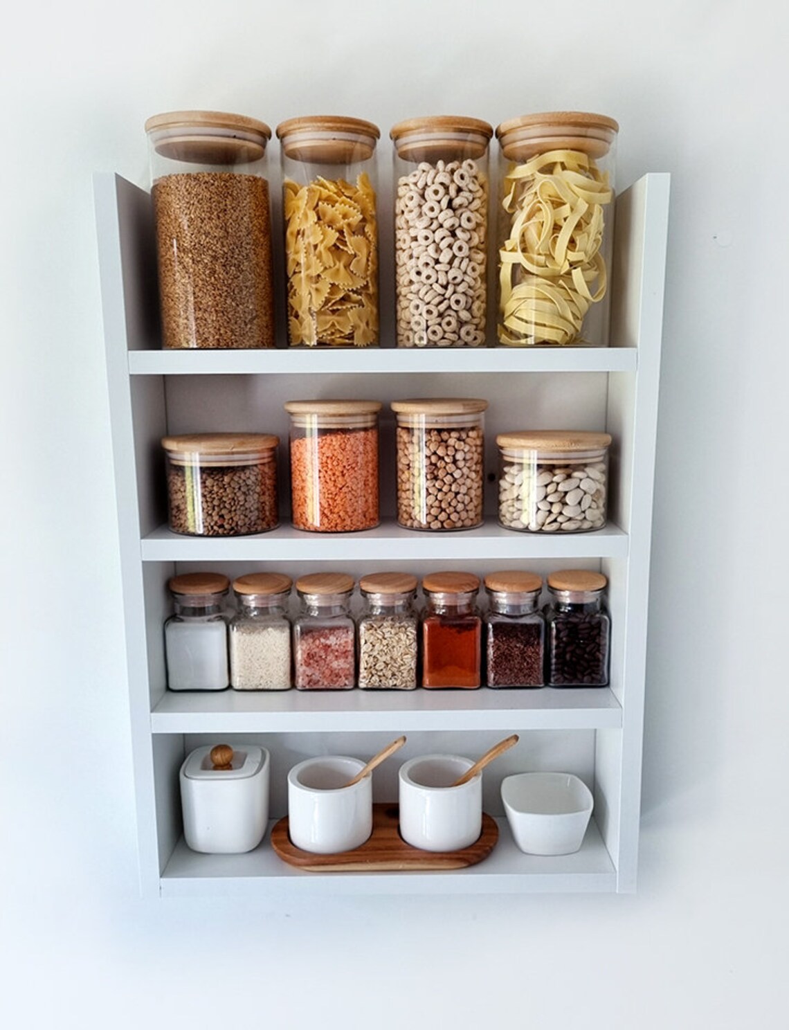 Hanging Spice Rack, Wall Mount Spice Shelf, Large Spice Rack for Wall ...