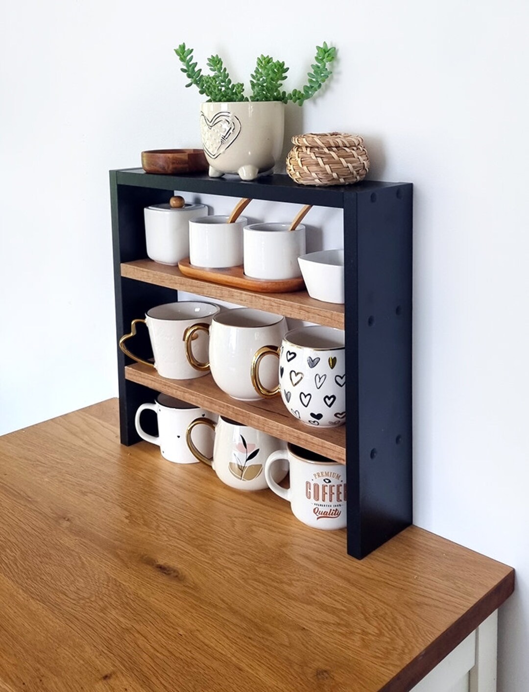 Kitchen Counter Shelf, Countertop Spice Rack, Kitchen Countertop Shelf ...