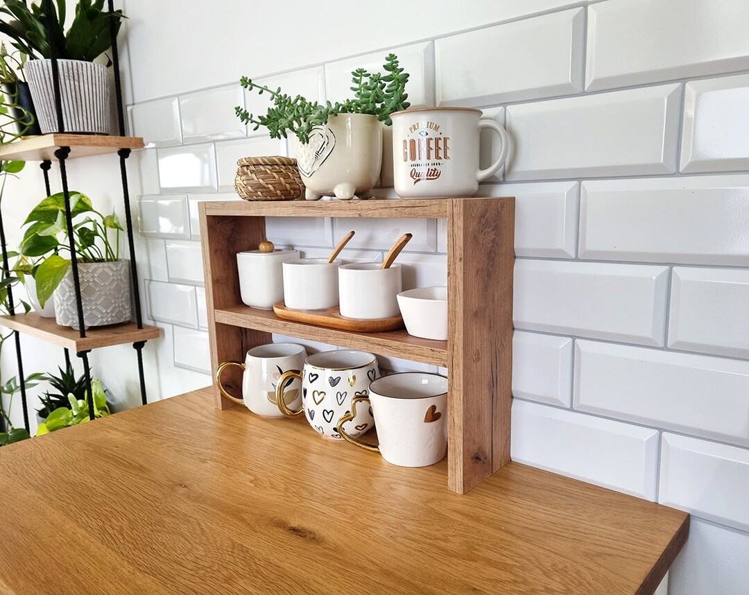 Kitchen Counter Shelf, Countertop Spice Rack, Kitchen Countertop Shelf ...