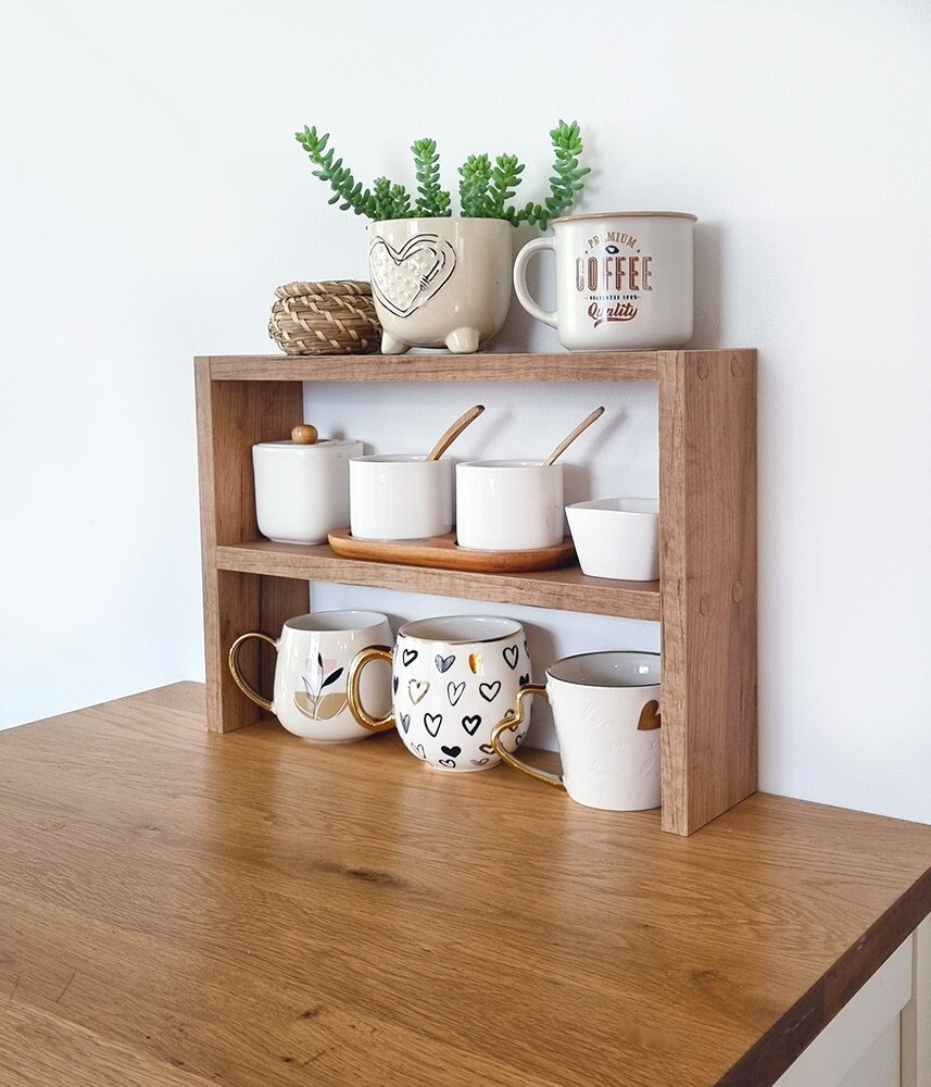 Kitchen Counter Shelf, Countertop Spice Rack, Kitchen Countertop Shelf ...