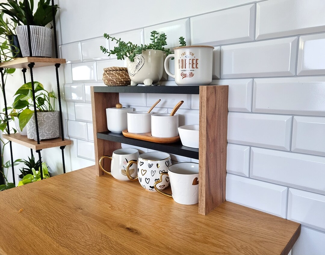 Kitchen Counter Shelf, Countertop Spice Rack, Kitchen Countertop Shelf ...