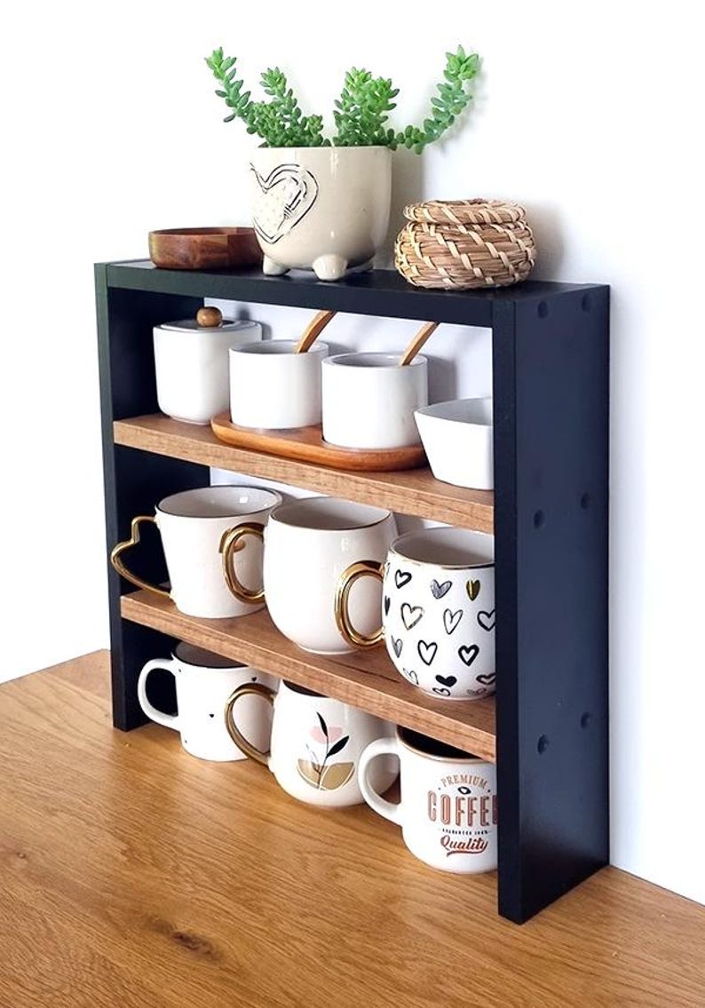 Kitchen Counter Shelf, Countertop Spice Rack, Kitchen Countertop Shelf ...