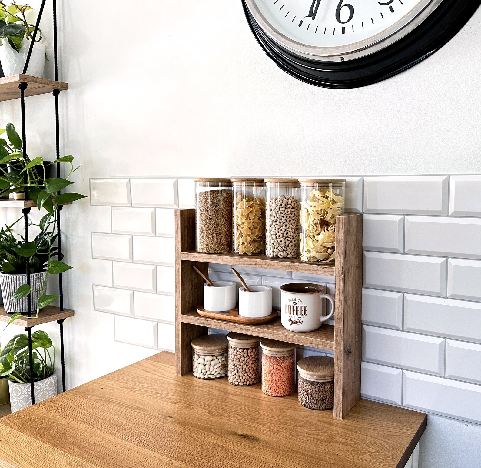 Kitchen Counter Shelf, Countertop Spice Rack, Kitchen Countertop Shelf ...