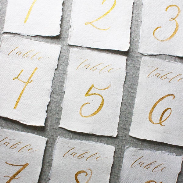 Calligraphy Numbers - Etsy