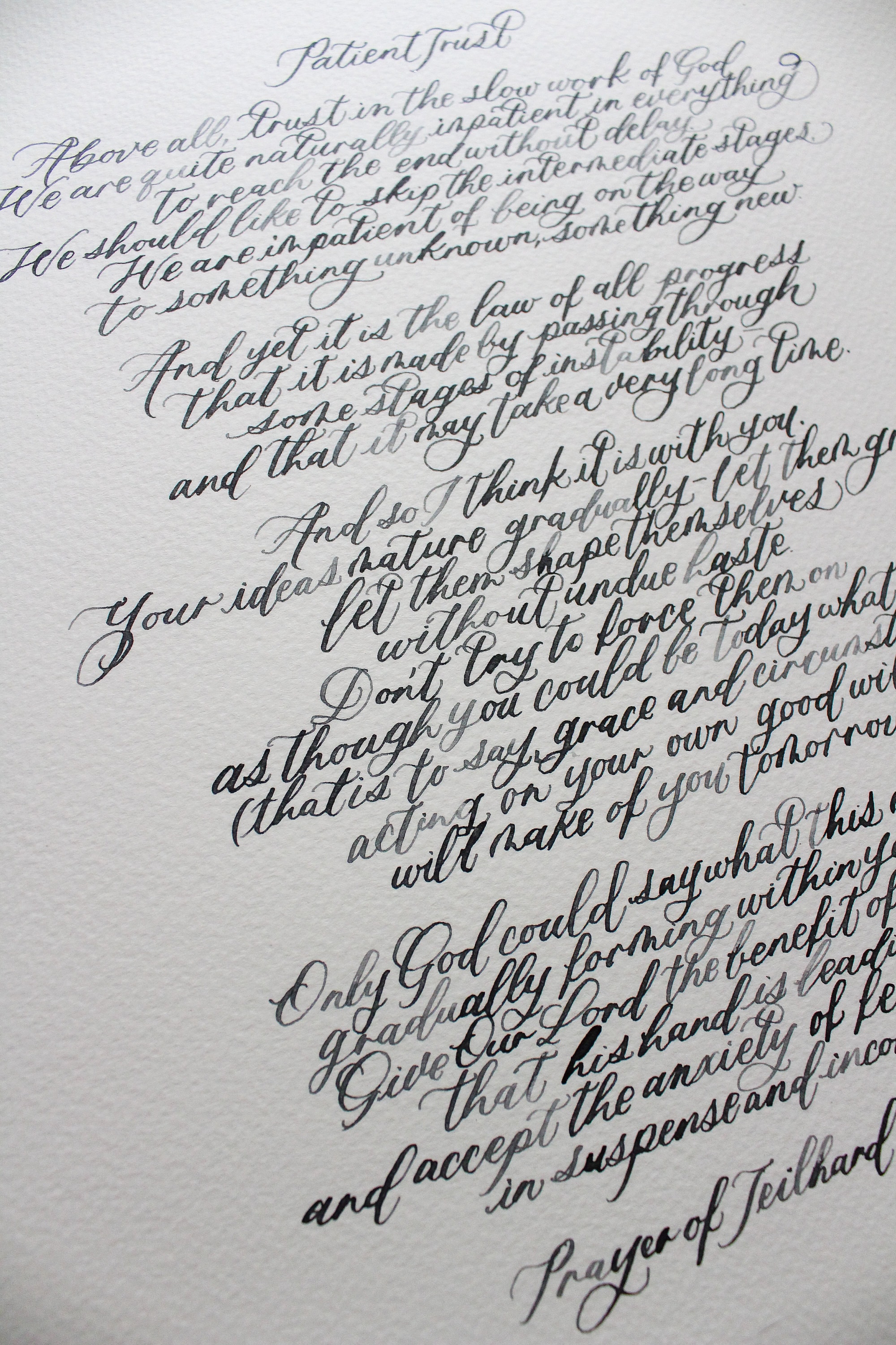 Custom Calligraphy Quote LONG | Etsy