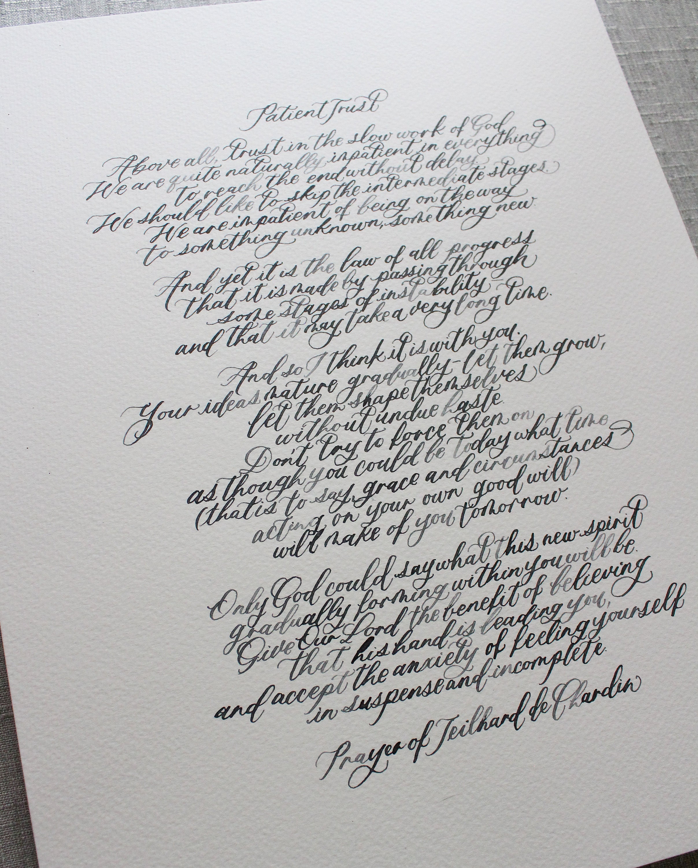 Custom Calligraphy Quote LONG | Etsy