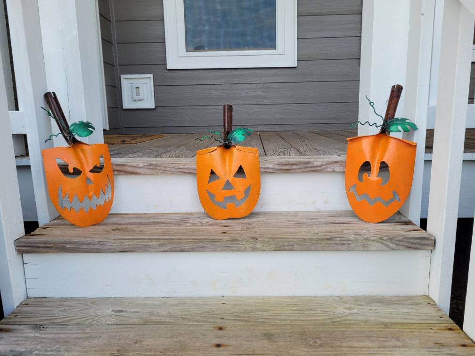 Pumpkin Yard Stake Halloween Yard Art Halloween Decor | Etsy