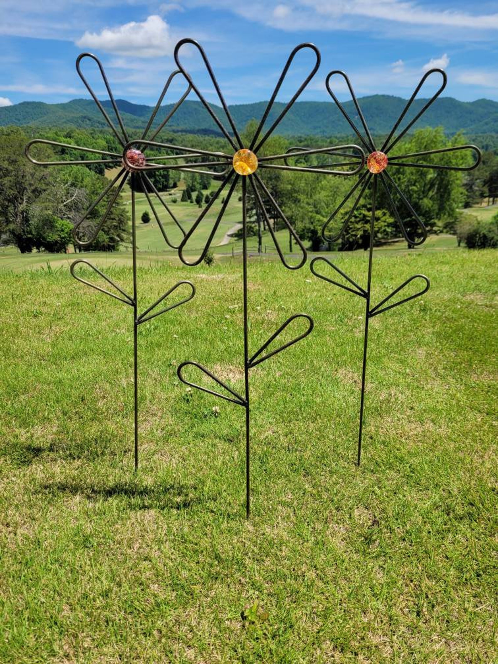 Yard Art Flower, Garden Art Flower, Yard Art Daisy, Garden Flower - Etsy