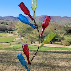 Bottle Branch, Bottle Tree, Metal Bottle Tree, Bottle Tree Garden Decor ...