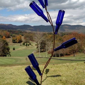Bottle Branch, Bottle Tree, Metal Bottle Tree, Bottle Tree Garden Decor ...